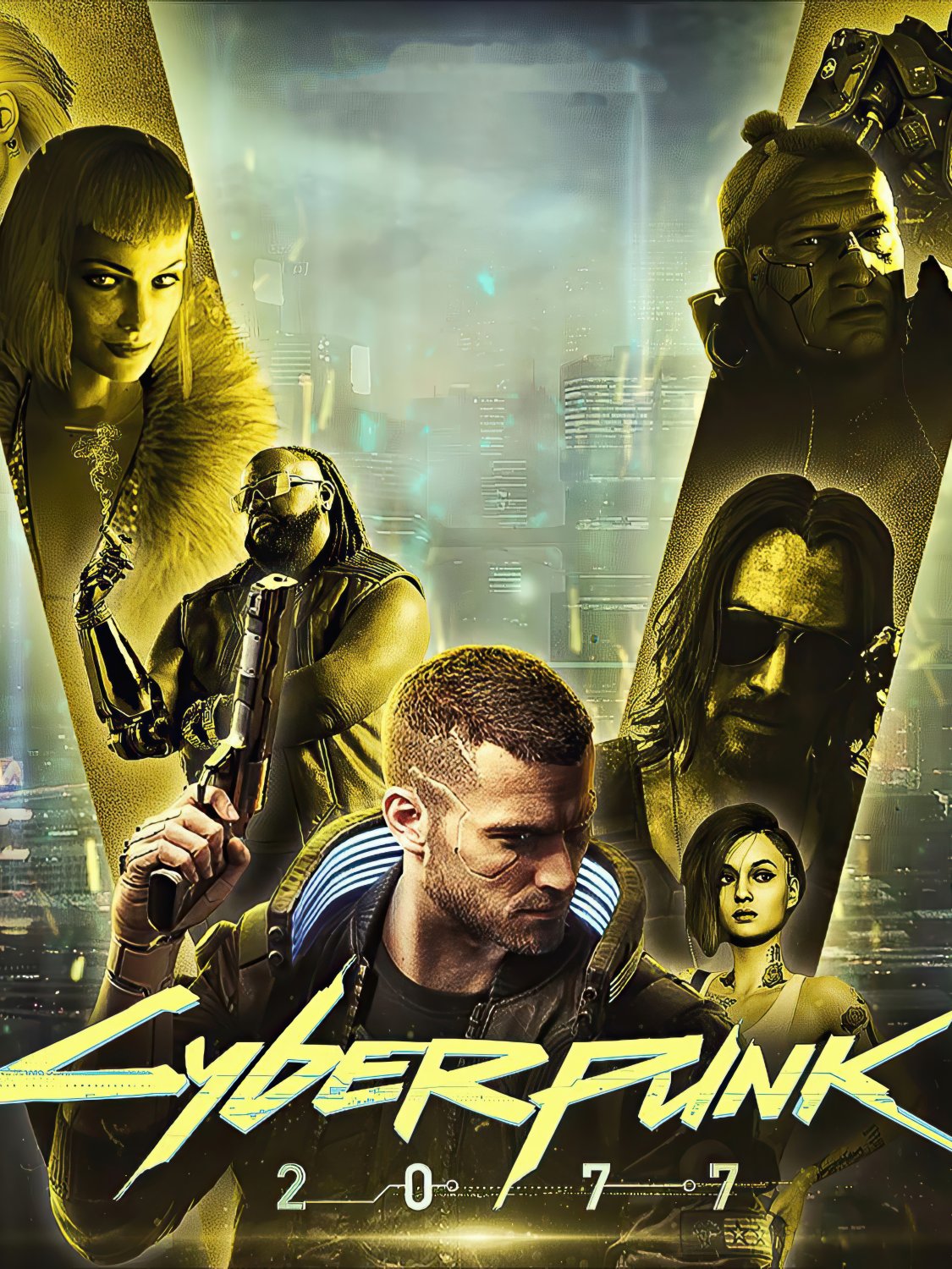 Cyberpunk 2077 - V Artistic Poster - Northern Mystic Media
