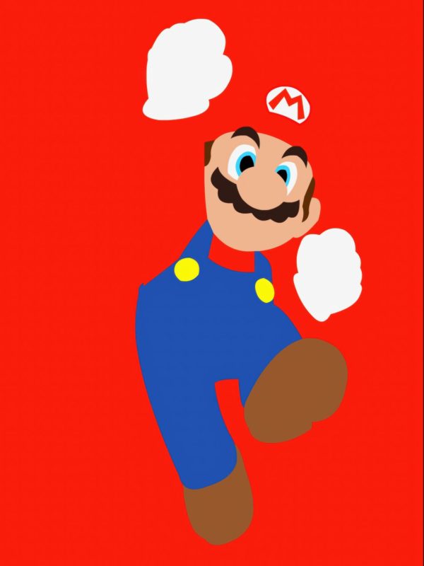 Super Mario - Retro Jumping Mario Poster - Northern Mystic Media